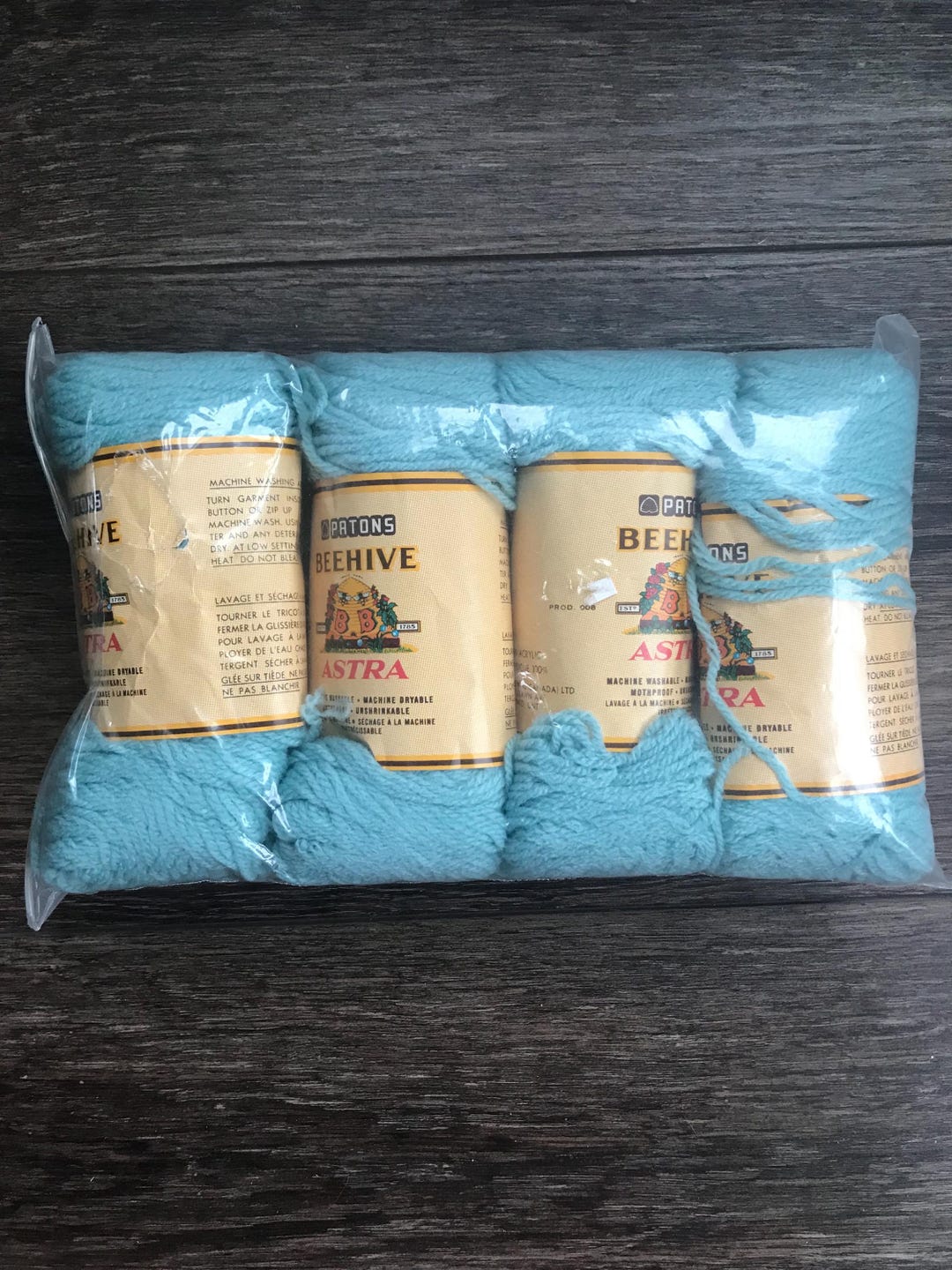 Set of 4 Patons Beehive Astra Yarn COL 2761 Lot 7 Blue 100% Acrylic - Etsy