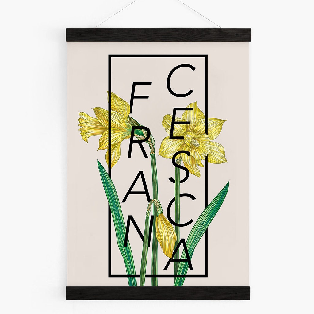 Personalised Floral Print Daffodil Print Custom Botanical - Etsy