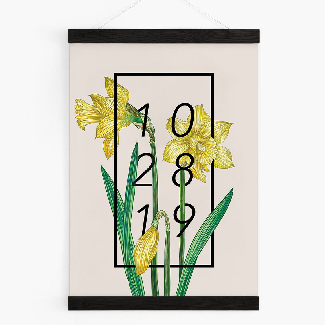 Personalised Floral Print Daffodil Print Custom Botanical - Etsy