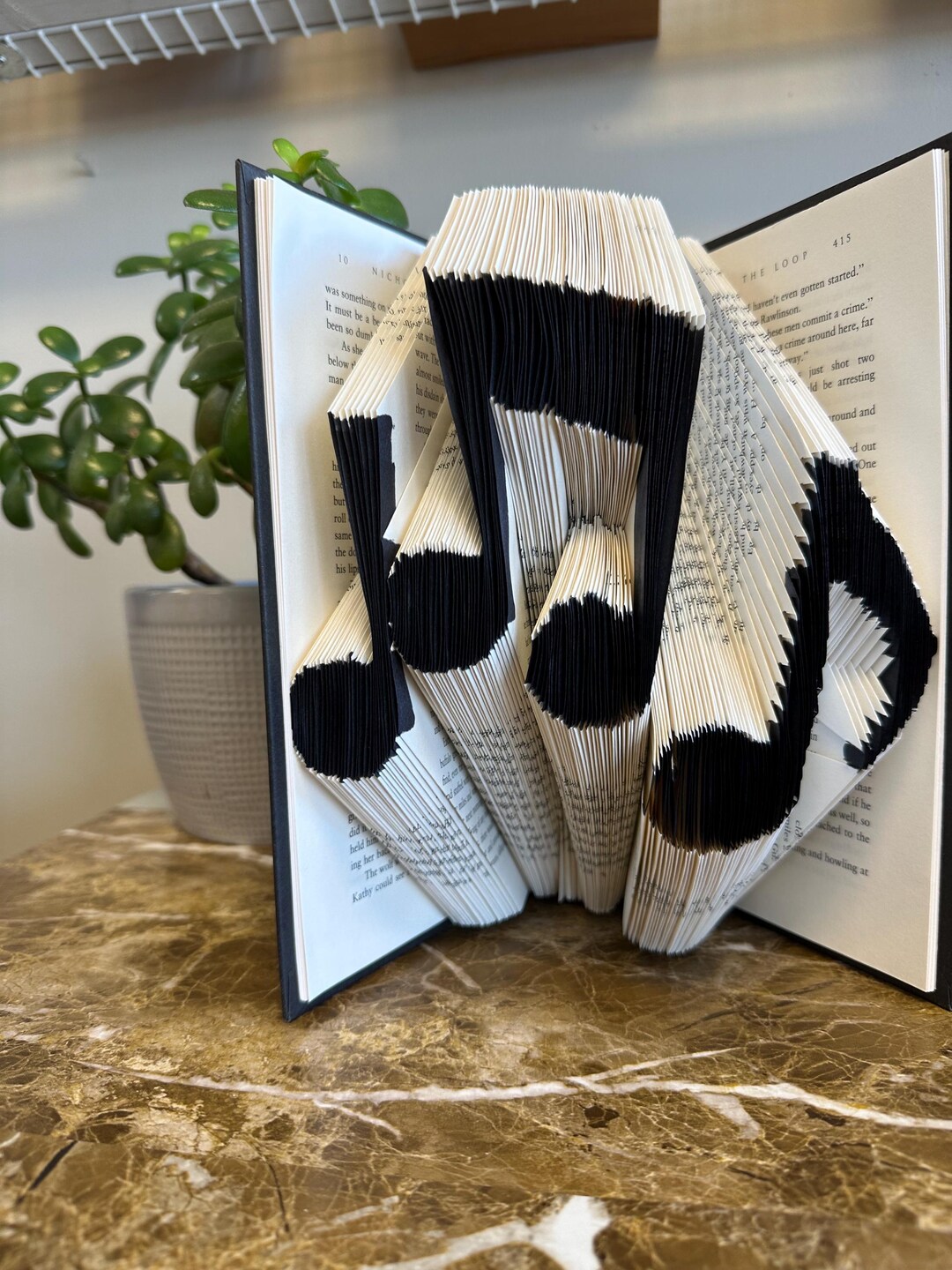 Musical Notes Book Art - Etsy