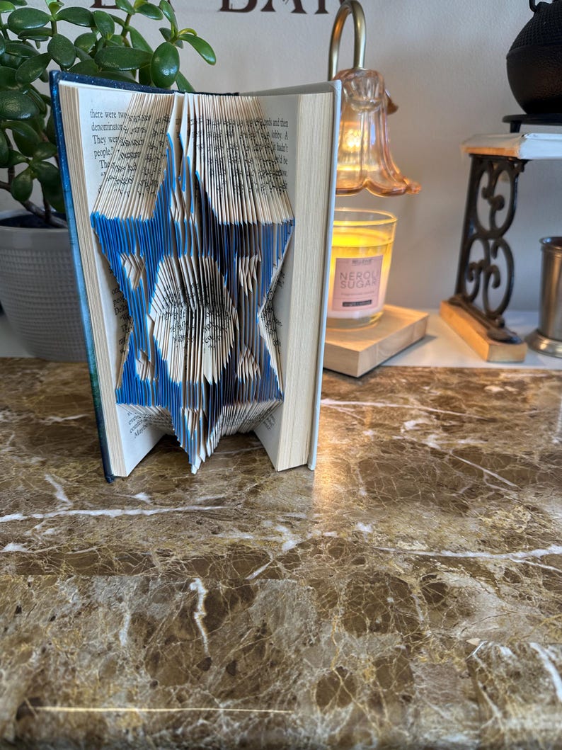 Star of David Book Art - Etsy