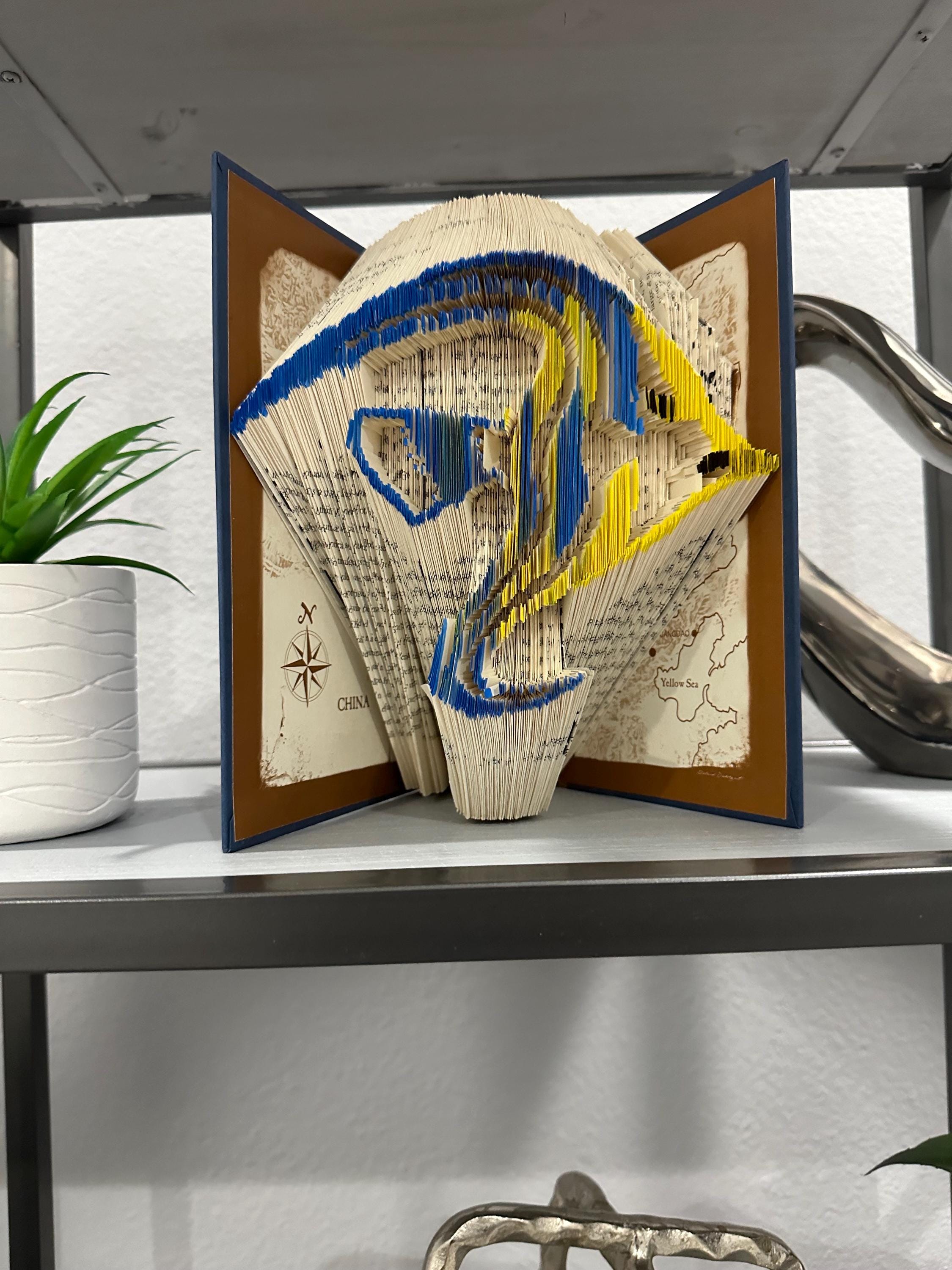 Angel Fish Book Art - Etsy