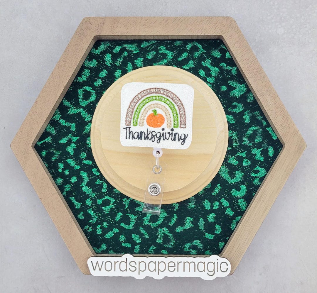 Pumpkin Badge Reel for Thanksgiving Badge Reel for Postpartum Nurse New ...