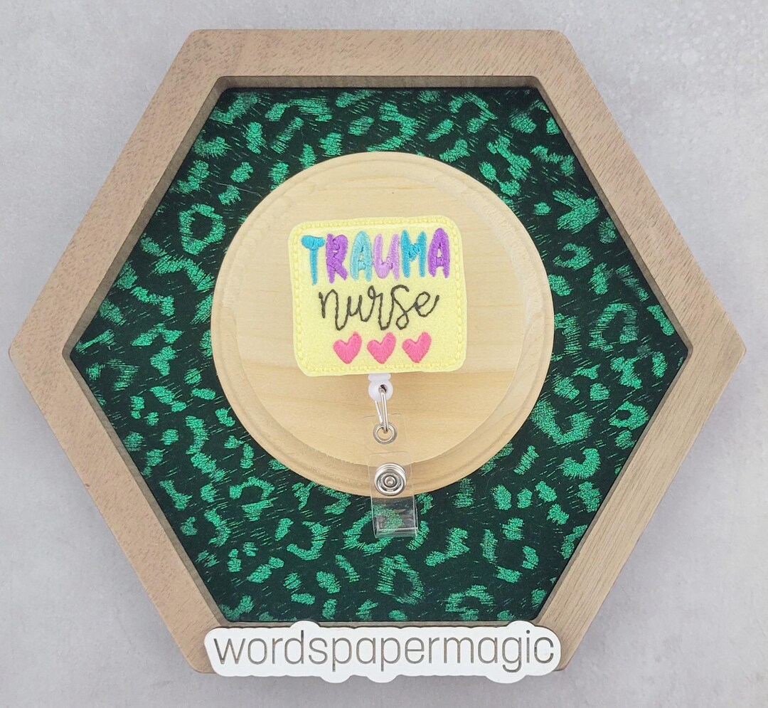 Pediatric Trauma Nurse Badge Reel for Hospital, Trauma ER Nurse Badge ...