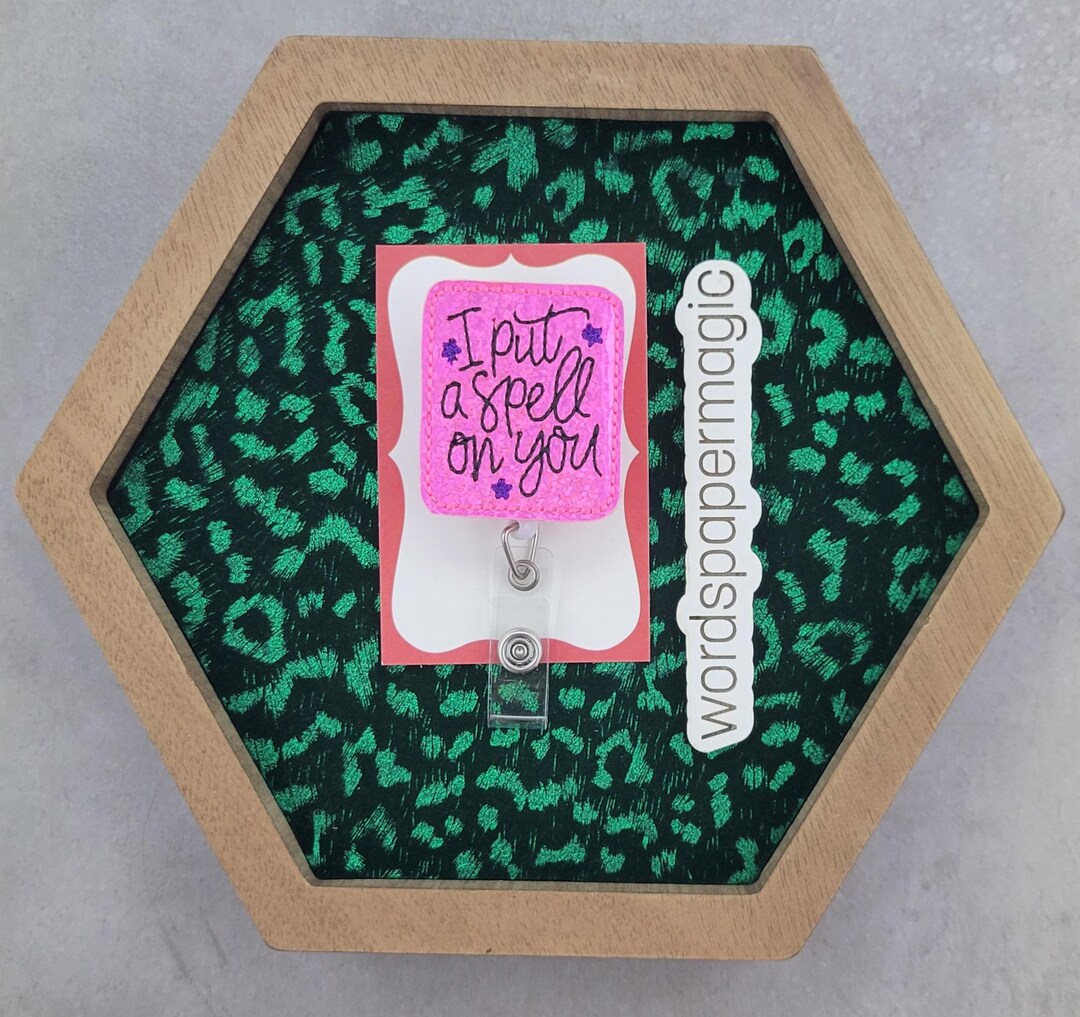 I Put a Spell on You Halloween Badge Reel for Healthcare, Trendy Badge ...