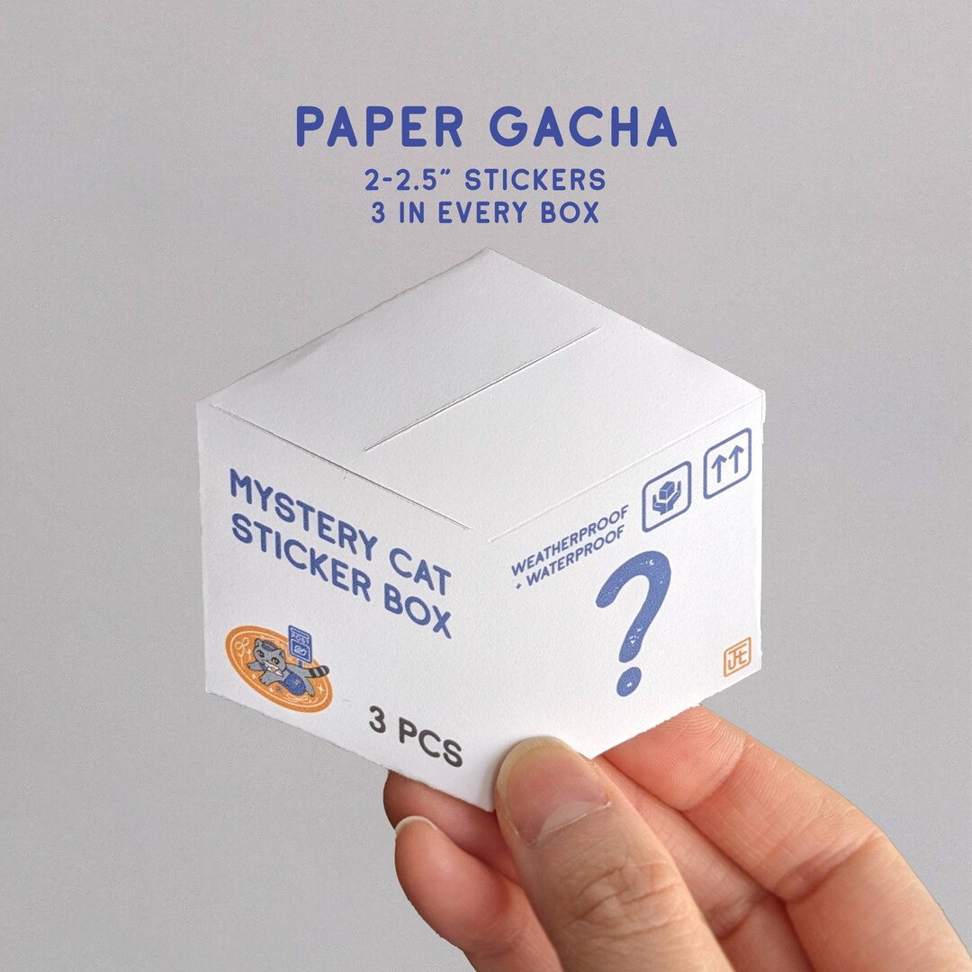 Mystery Cat "blind Box" Sticker Pack - Etsy