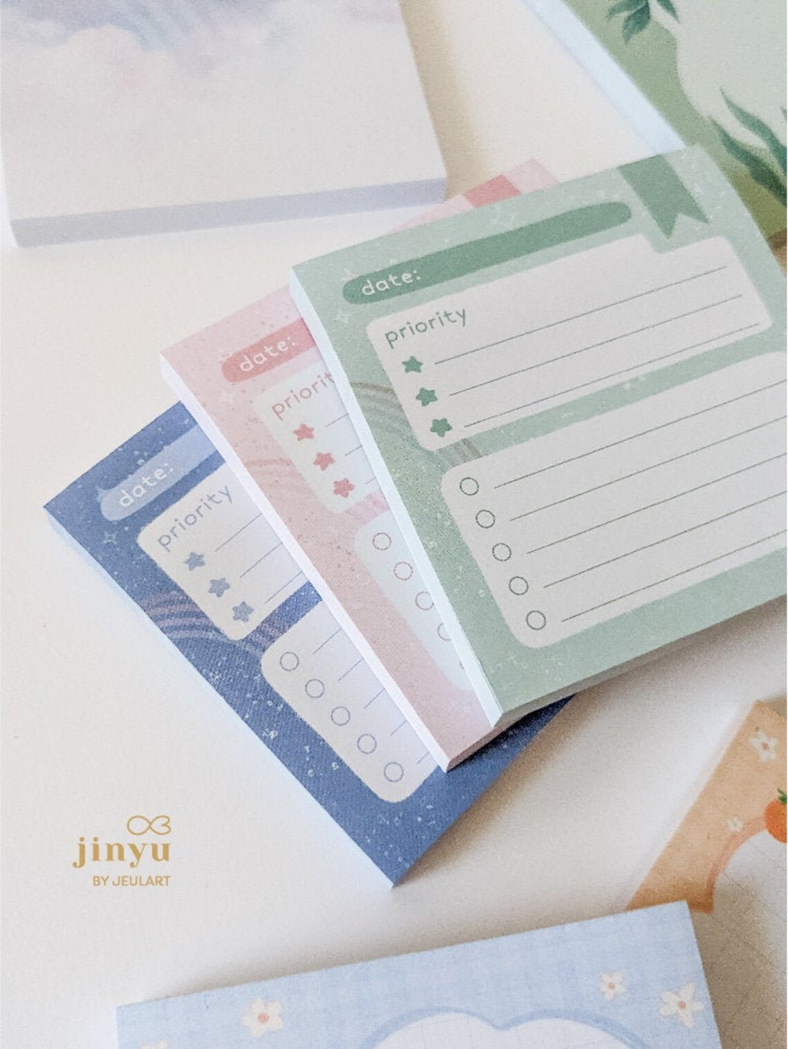 Cute Task Tracker Sticky Memo Notepad - Etsy