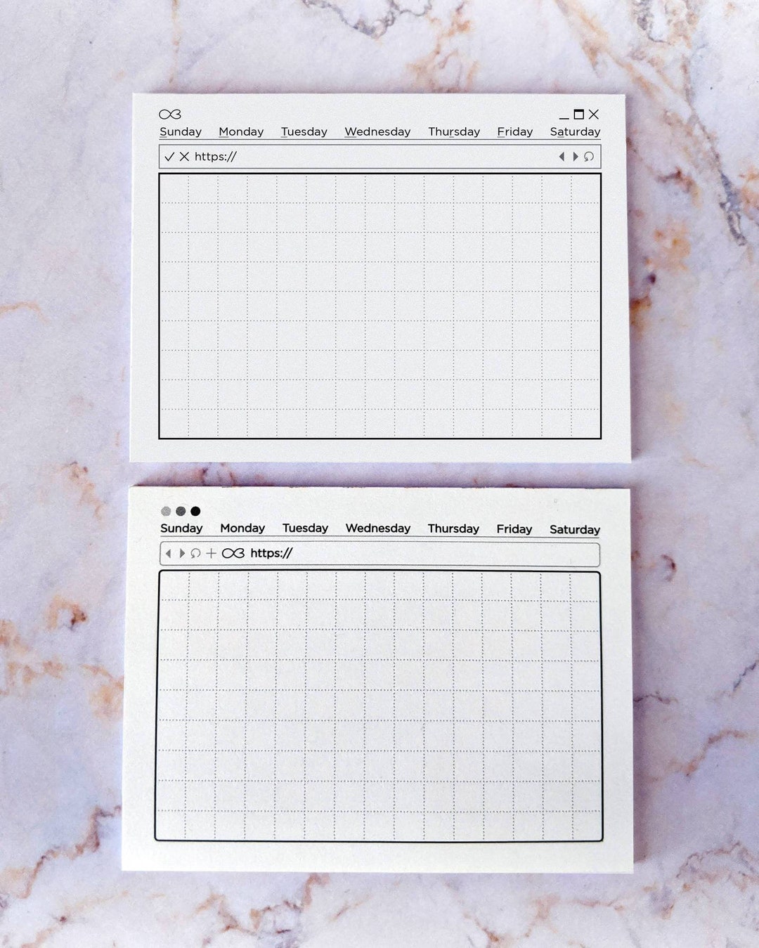 Internet Browser Sticky Memo Notepad - Windows & Safari - Etsy