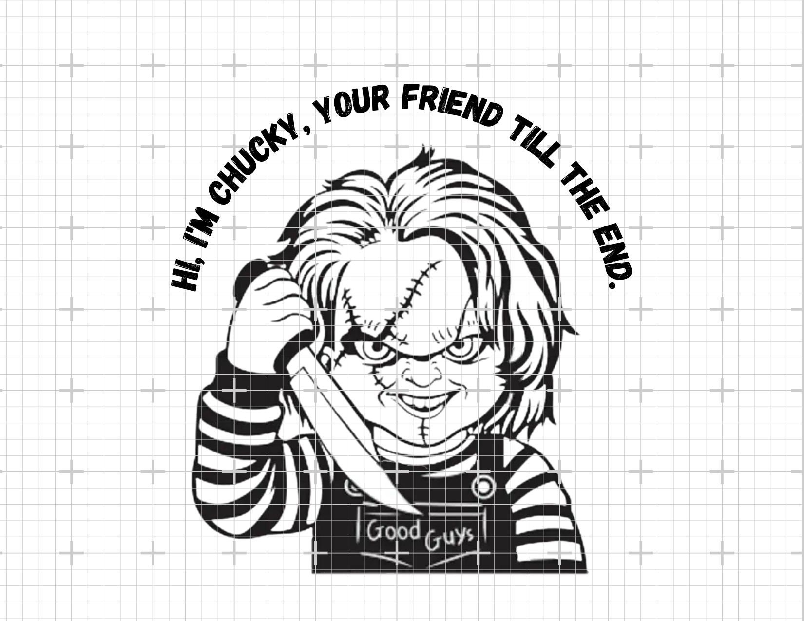 Hi I'm Chucky-your friend till the end /Child's Play | Etsy
