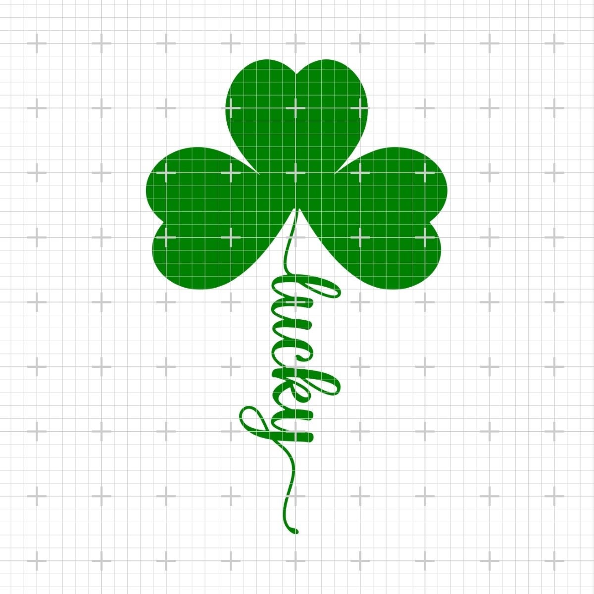 St Patrick's Day SVG Lucky Shamrock SVG Lucky SVG | Etsy