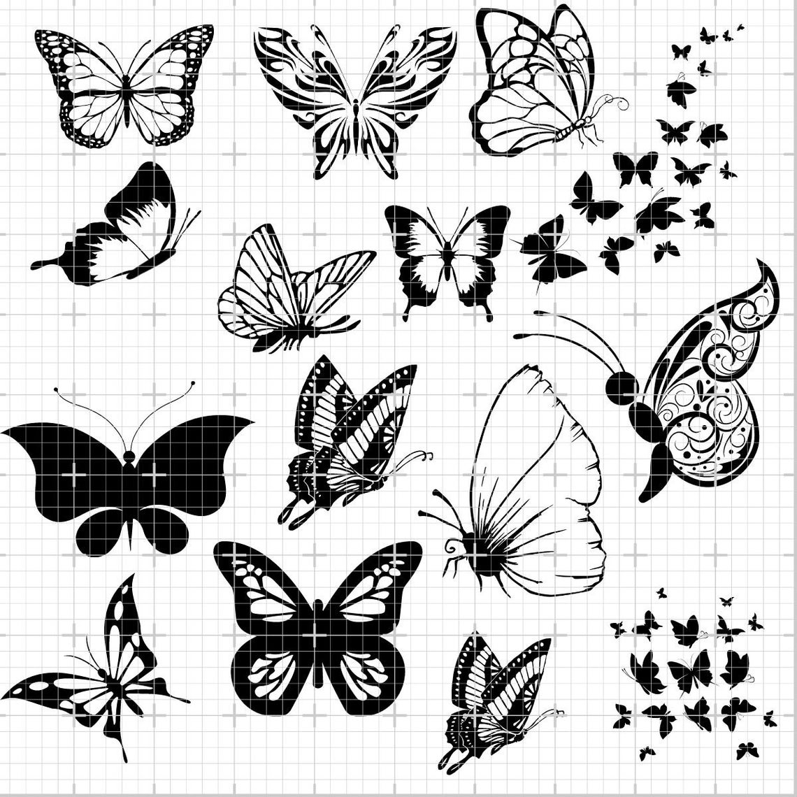 Butterfly SVG Bundle Butterflies Svg Monarch Svg Img - Etsy