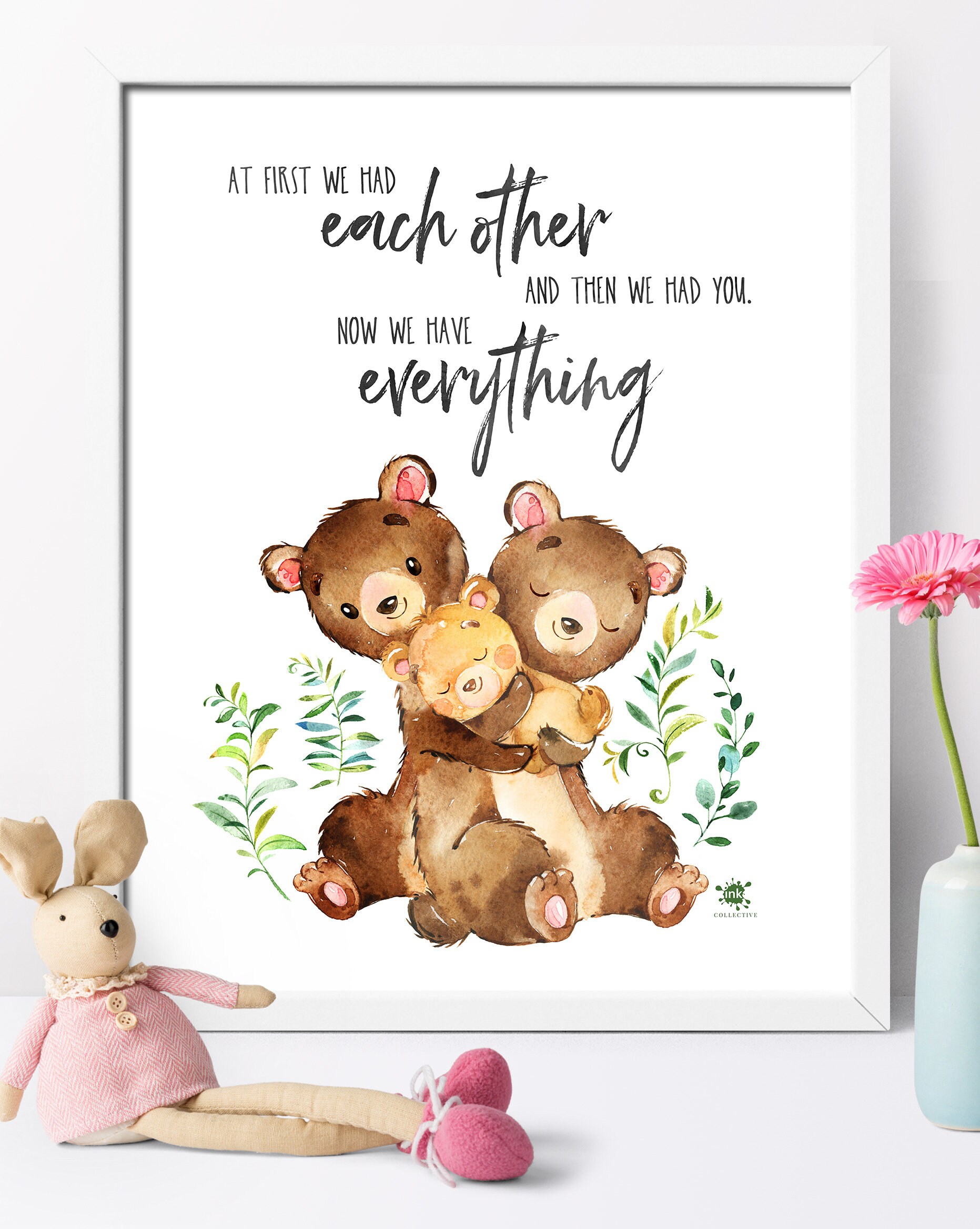 Fox Family Nursery Print | Poster | Print | Woodland Creature | Animal ...