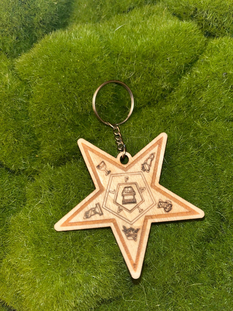Oes,order of Eastern Star Wooden Engraved Keychains - Etsy