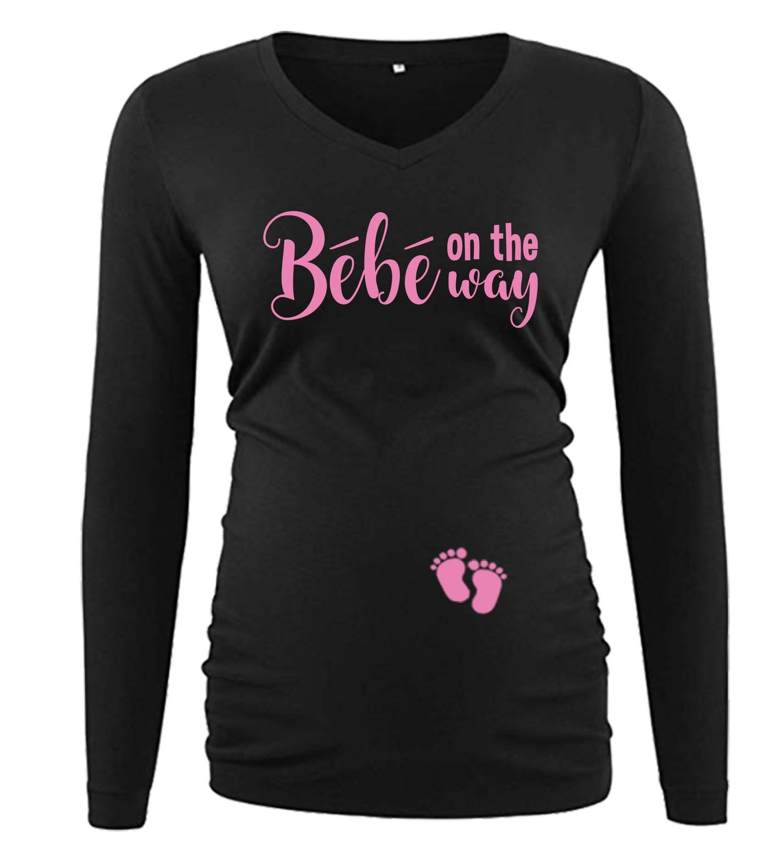 A Custom Maternity Shirt (long Sleeve) - Etsy