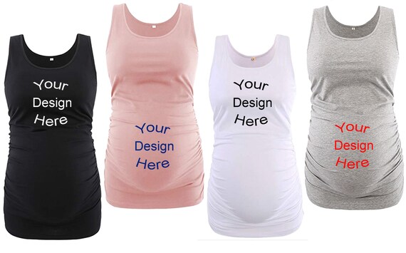 A Custom Maternity Shirt tank top | Etsy