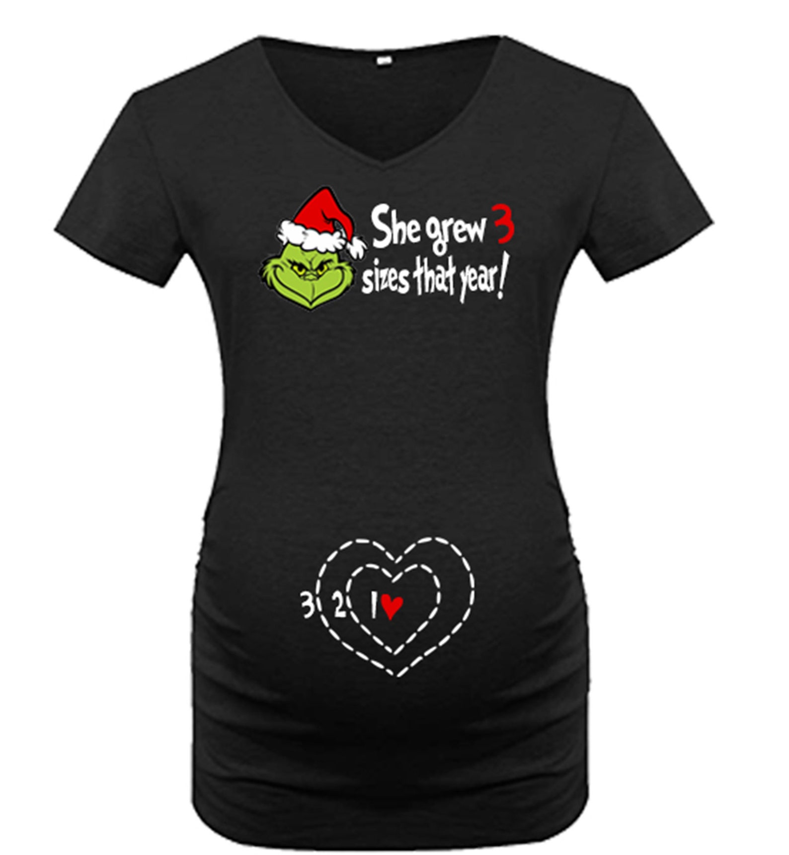 Grinch Inspired three Sizes Maternity Shirt tank Top, Short Sleeve or ...