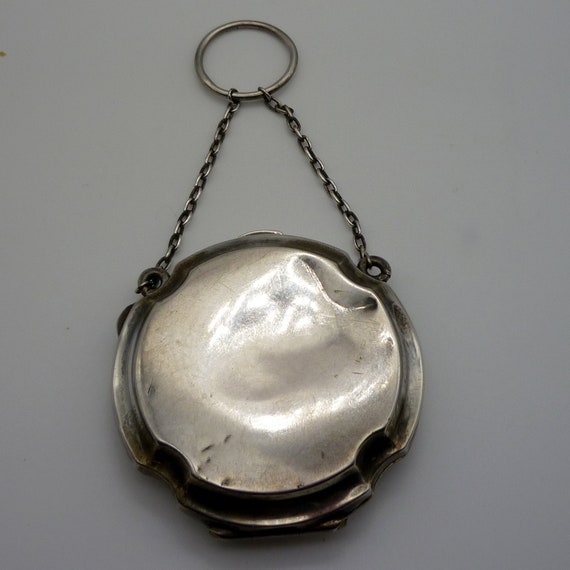 Victorian Silver Coin Purse with Green Fabric Lining,… - Gem