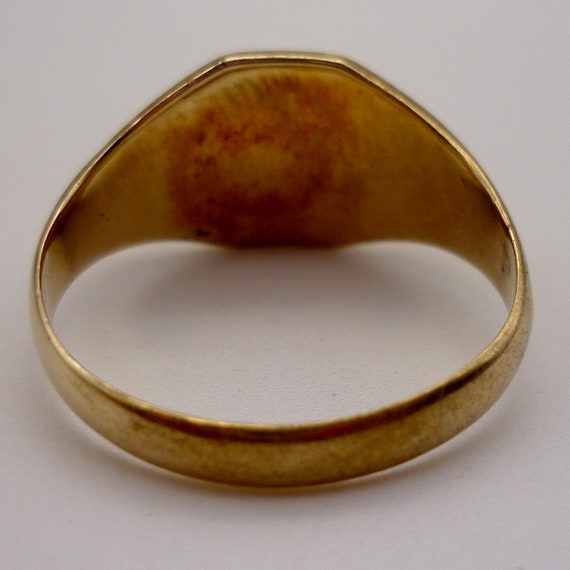 Antique Solid Gold Signet Ring, Men's Pinky Ring Size… - Gem