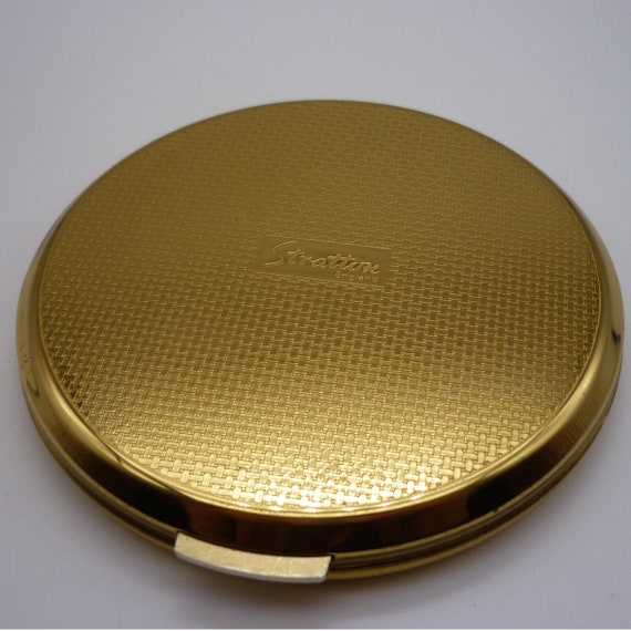 Vintage Stratton Powder Compact, Gold Pocket Mirror - Gem