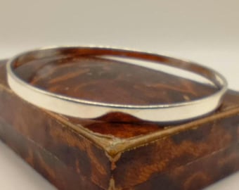 Thin Silver Bangle, Round Bangle, Thin Bangle, Stacking Bangles, Sterling Silver Bangle, Silver ...