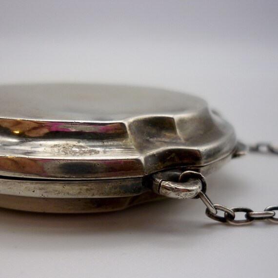 Victorian Silver Coin Purse with Green Fabric Lining,… - Gem