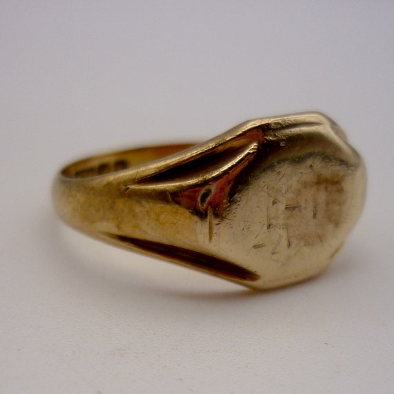 Antique Solid Gold Signet Ring, Men's Pinky Ring Size… - Gem