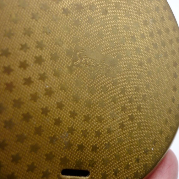 Vintage Stratton Powder Compact with Floral Design, G… - Gem