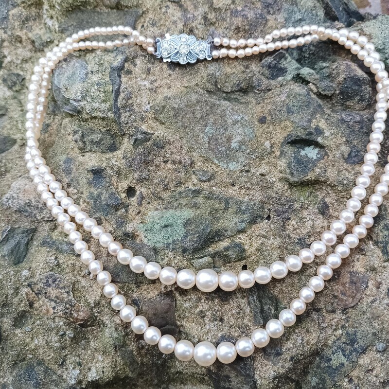 Double Strand Pearls - Etsy