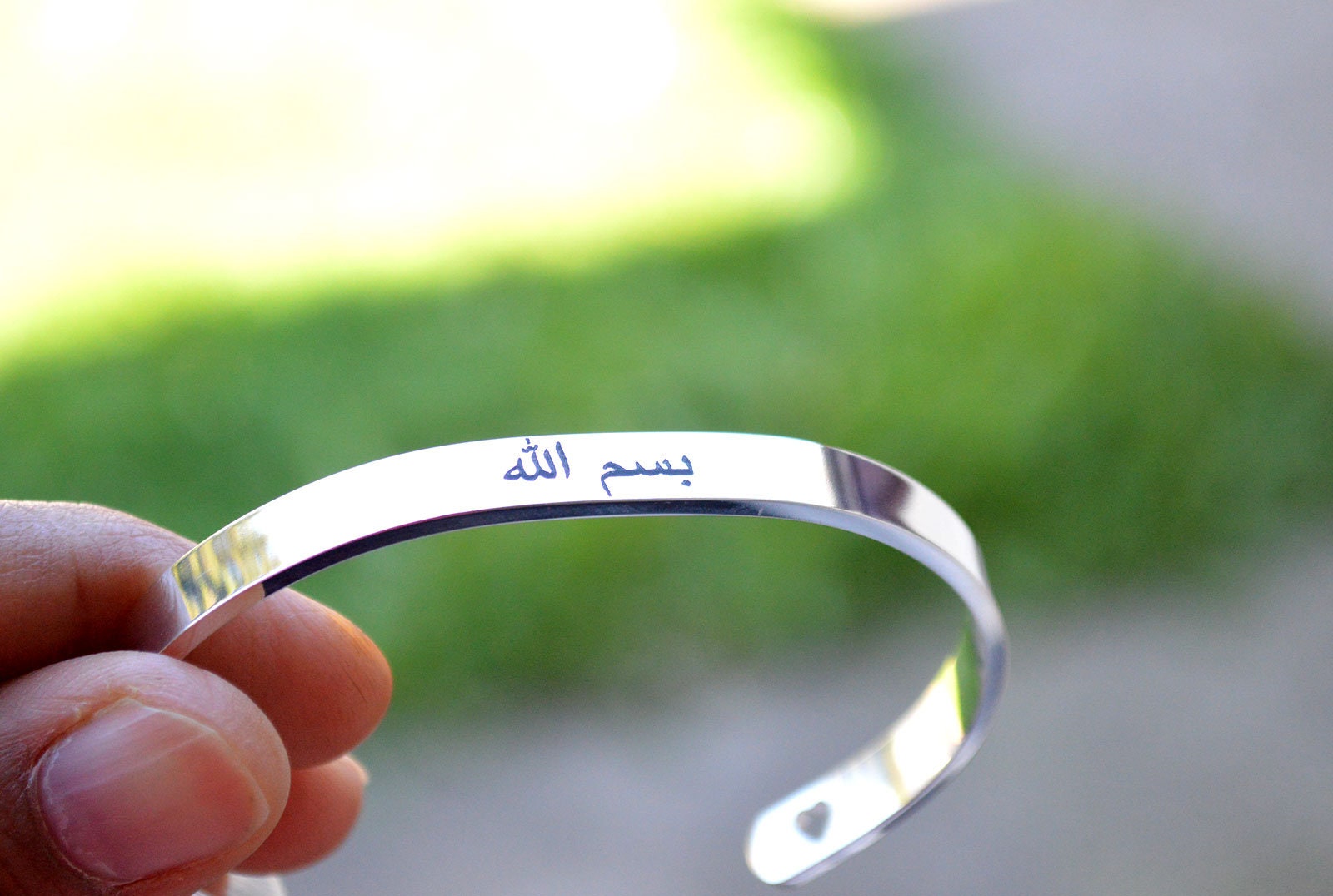 Arabic Cuff Bracelets, Stainless Steel, Muslim Gifts for Men and Women ...