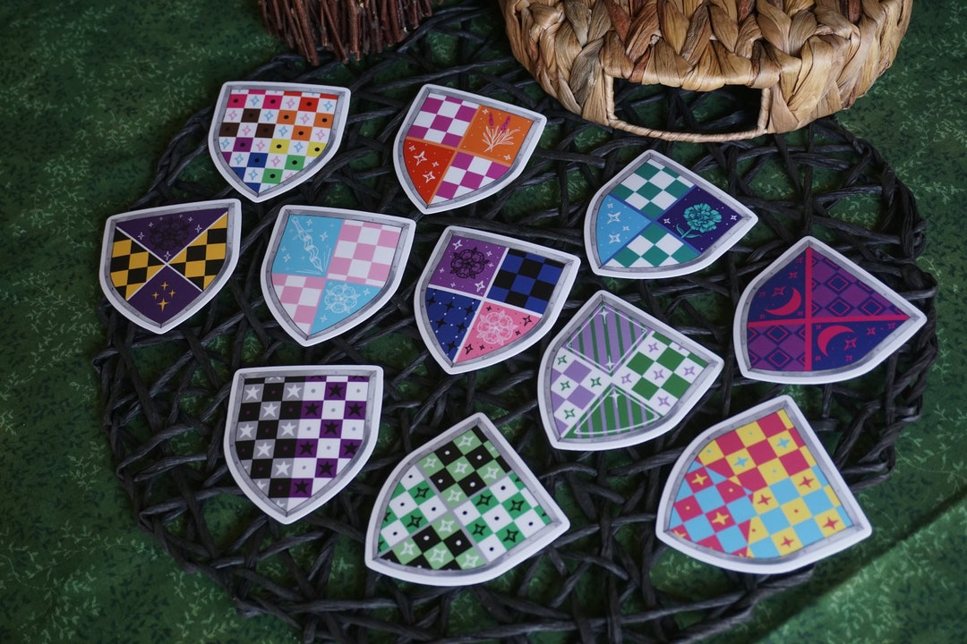 Pride Flag Shield Stickers - Etsy