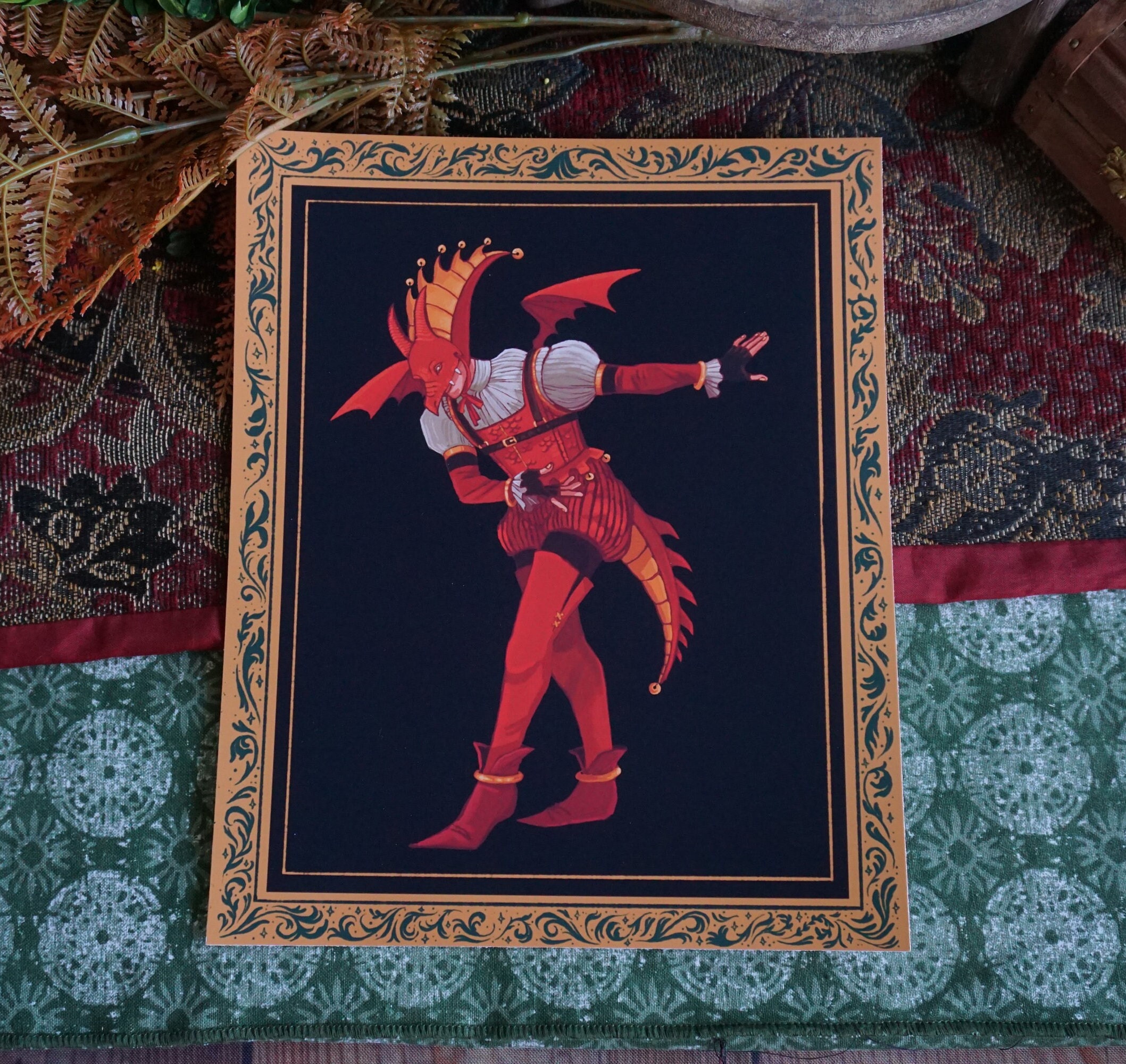 Dragon Jester: Art Print - Etsy