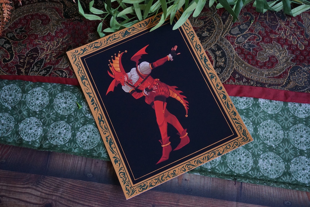 Dragon Jester: Art Print - Etsy