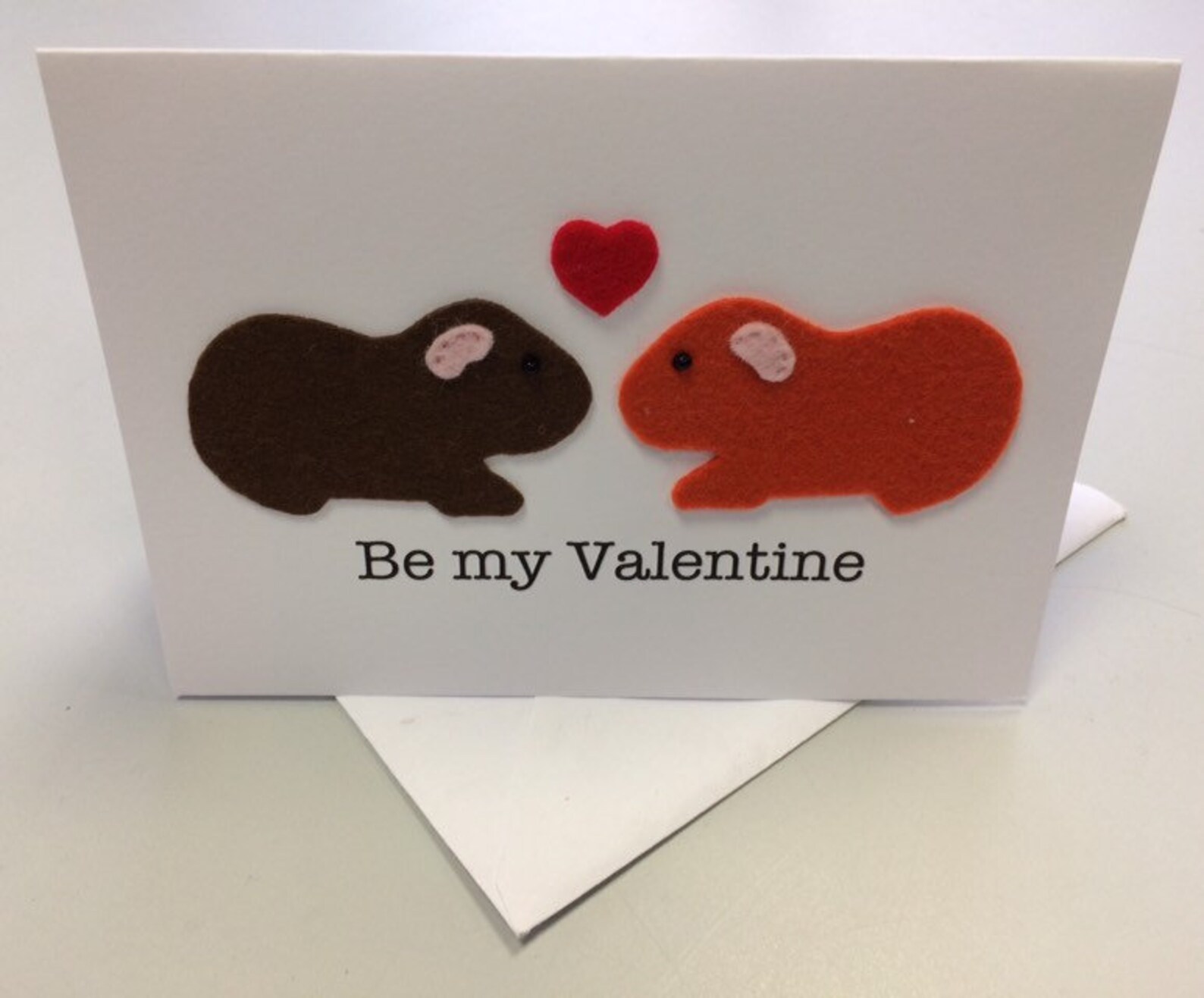Guinea Pig Valentine Card Valentine Card Guinea Pig | Etsy