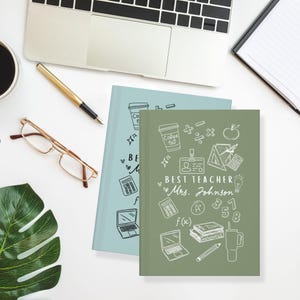 Math Teacher Gift Personalized Teacher Journal Classroom New Educator ...