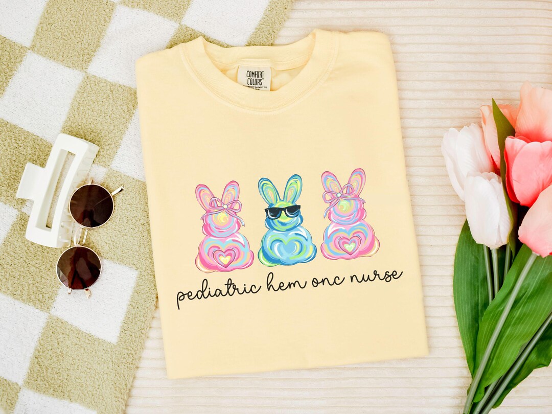 Peds Nurse Shirt Easter Bow Tshirt Bunny Coquette Bow Gift for ...