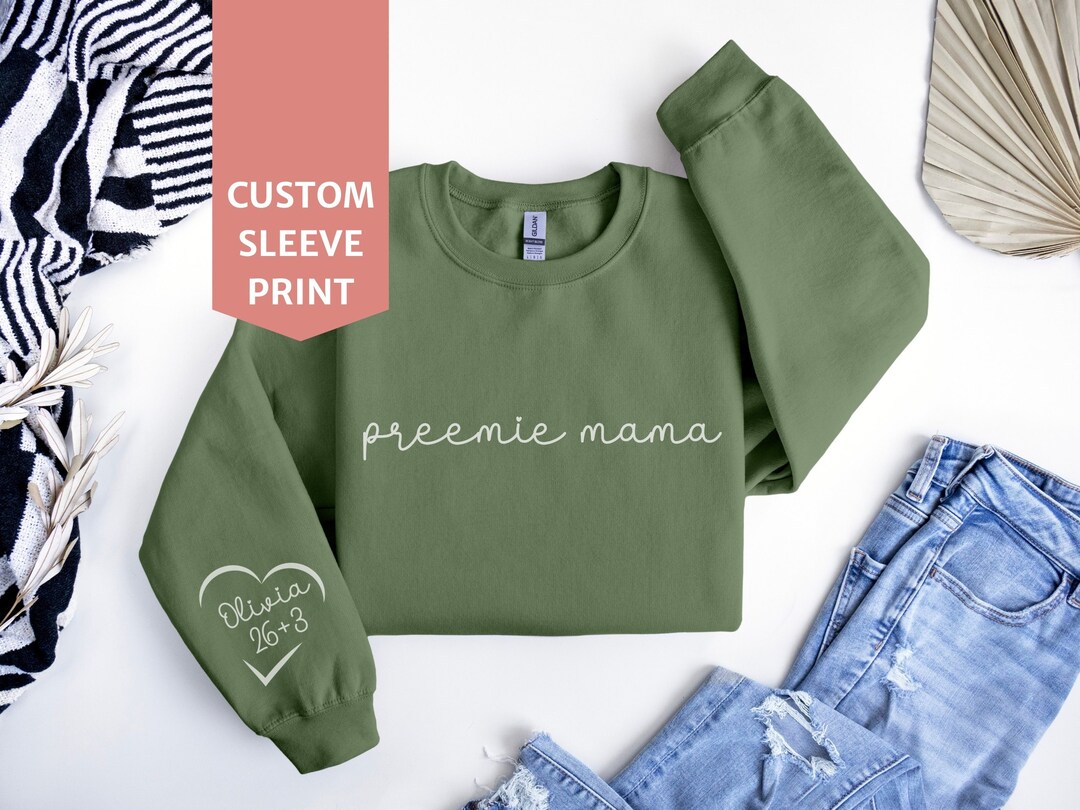 Personalized NICU Preemie Mama Shirt Preemie Awareness Gift for New ...