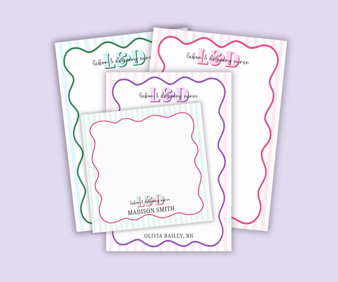 Personalized Labor and Delivery Nurse Post-it® Notes L&D New Job Gift ...