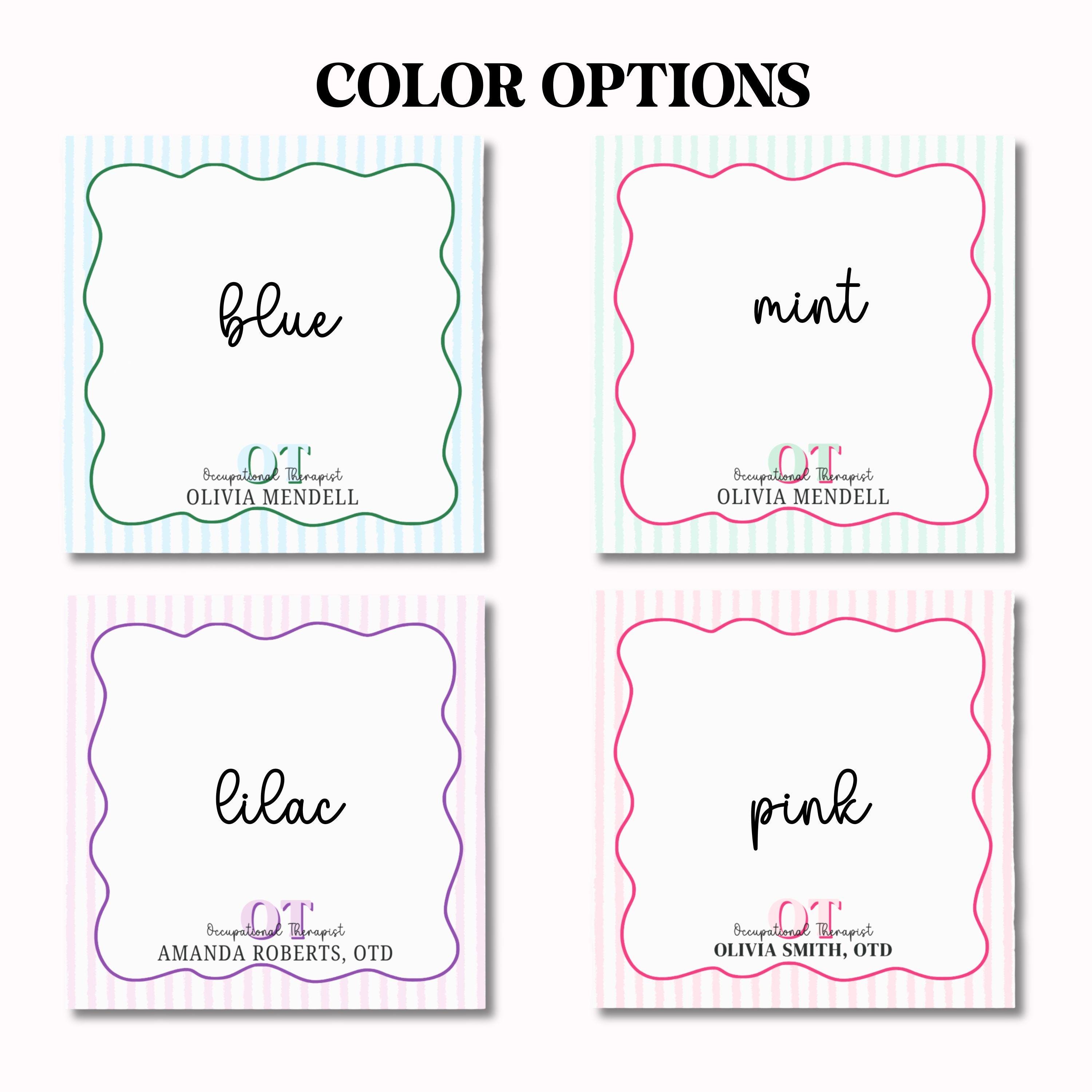 Occupational Therapy Gift Preppy Personalized Stationery Post-it® Notes ...