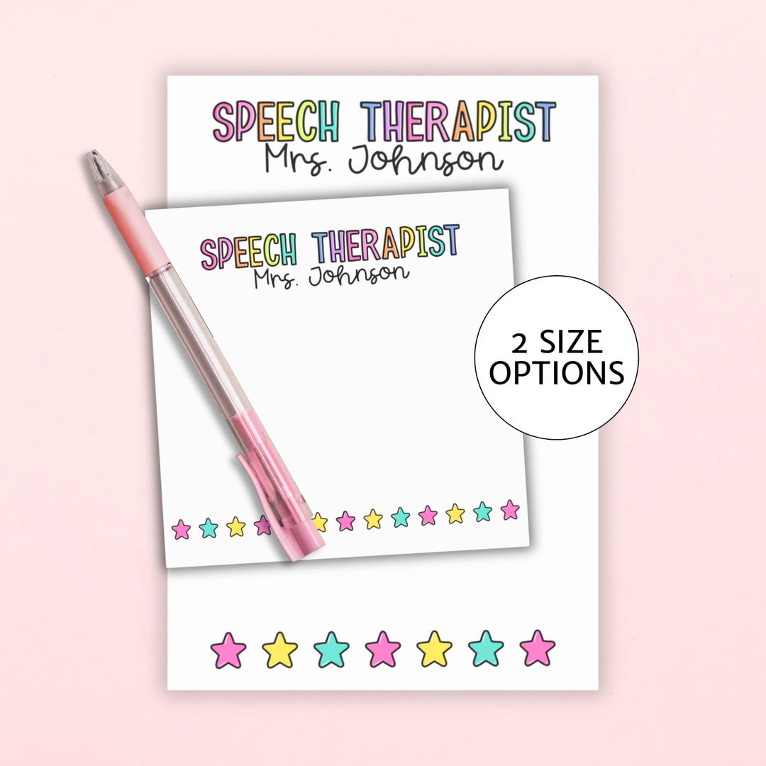 Personalized Speech Language Pathology Post-it® Notes Speech Therapy ...