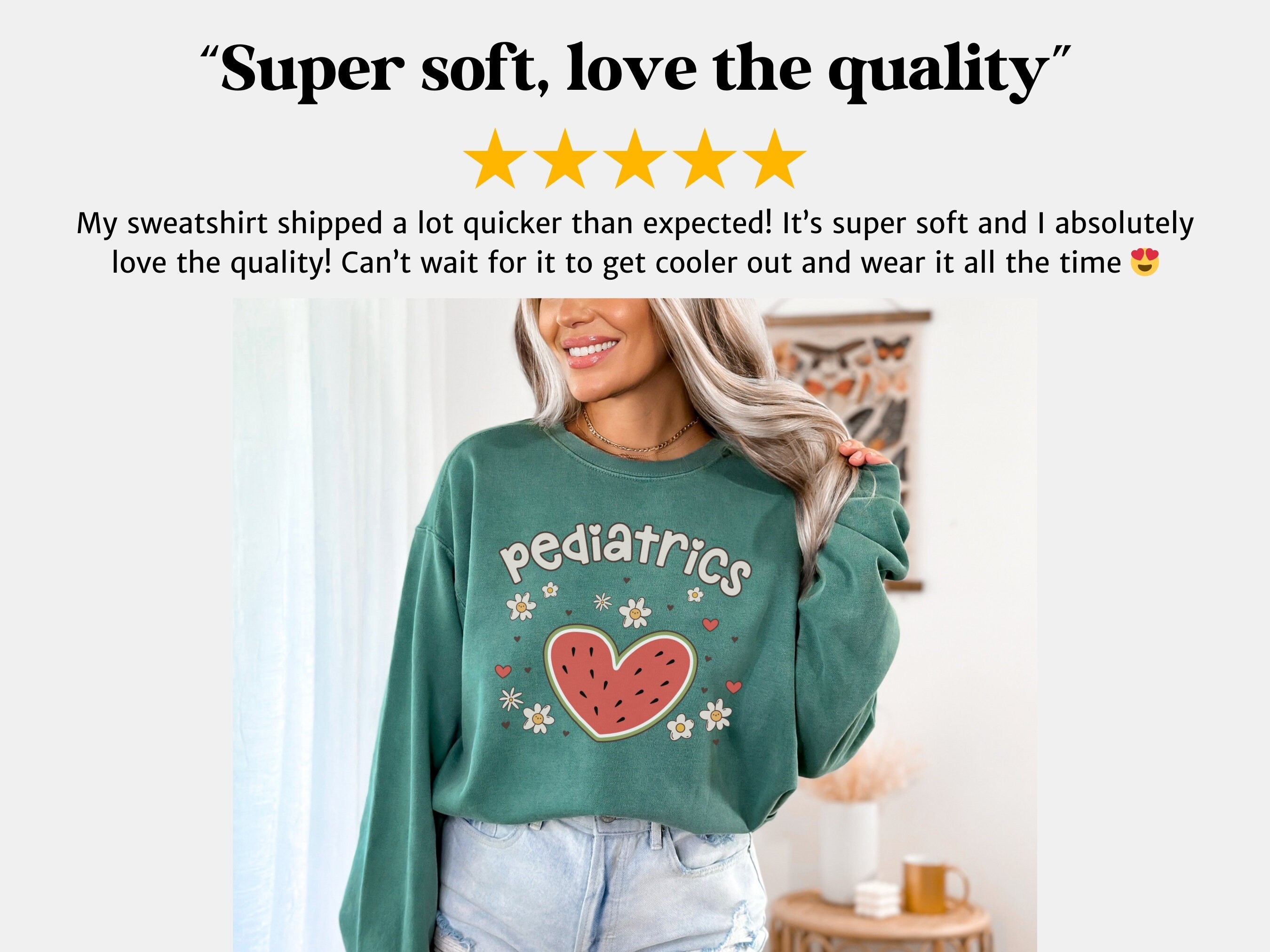 Watermelon Pediatric Cardiology Sweatshirt for Pediatric RN Best Friend ...