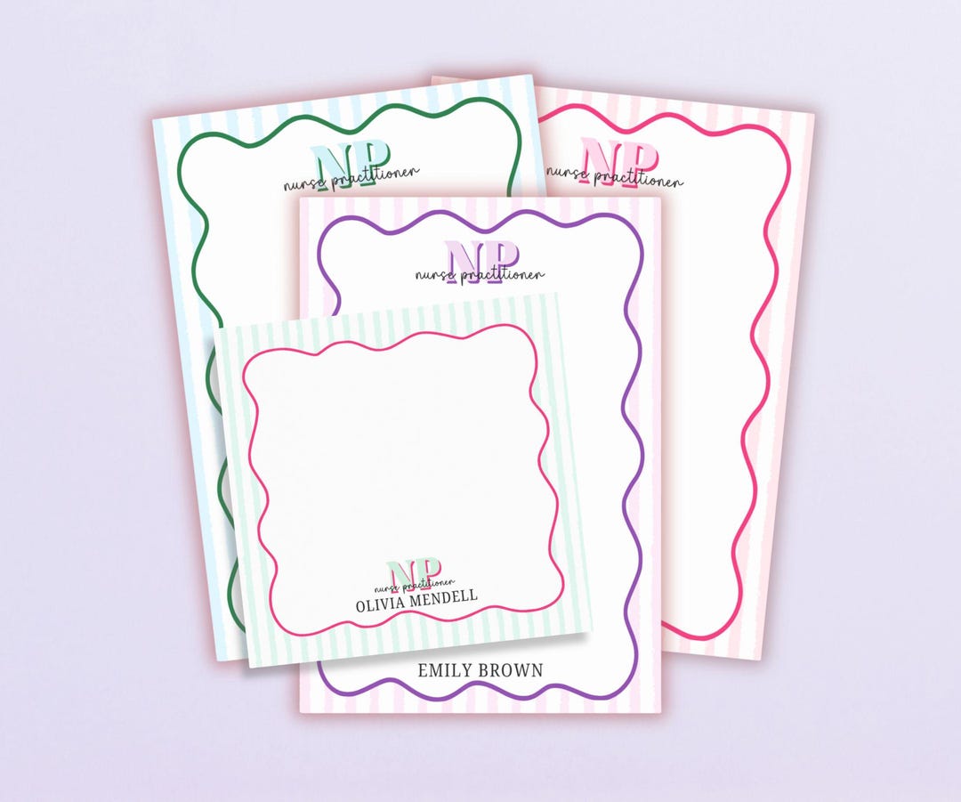 Nurse Practitioner Gift Preppy Personalized Stationary Post-it® Notes ...
