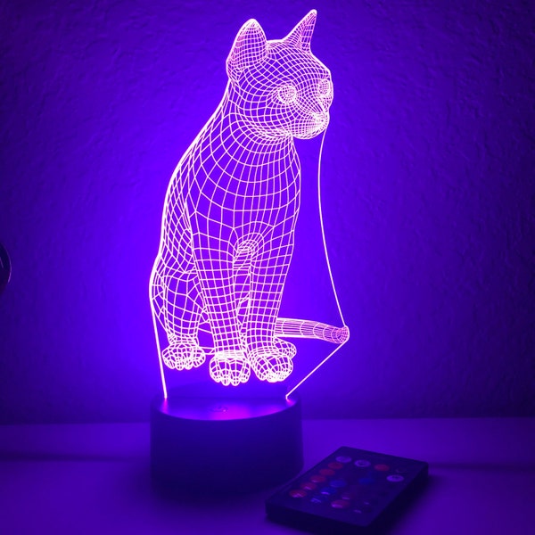 Cat Lamp - Etsy