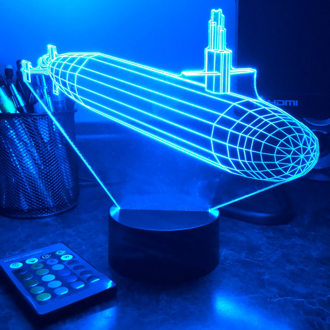 US Navy Ohio Class Submarine 3D Lamp - Etsy