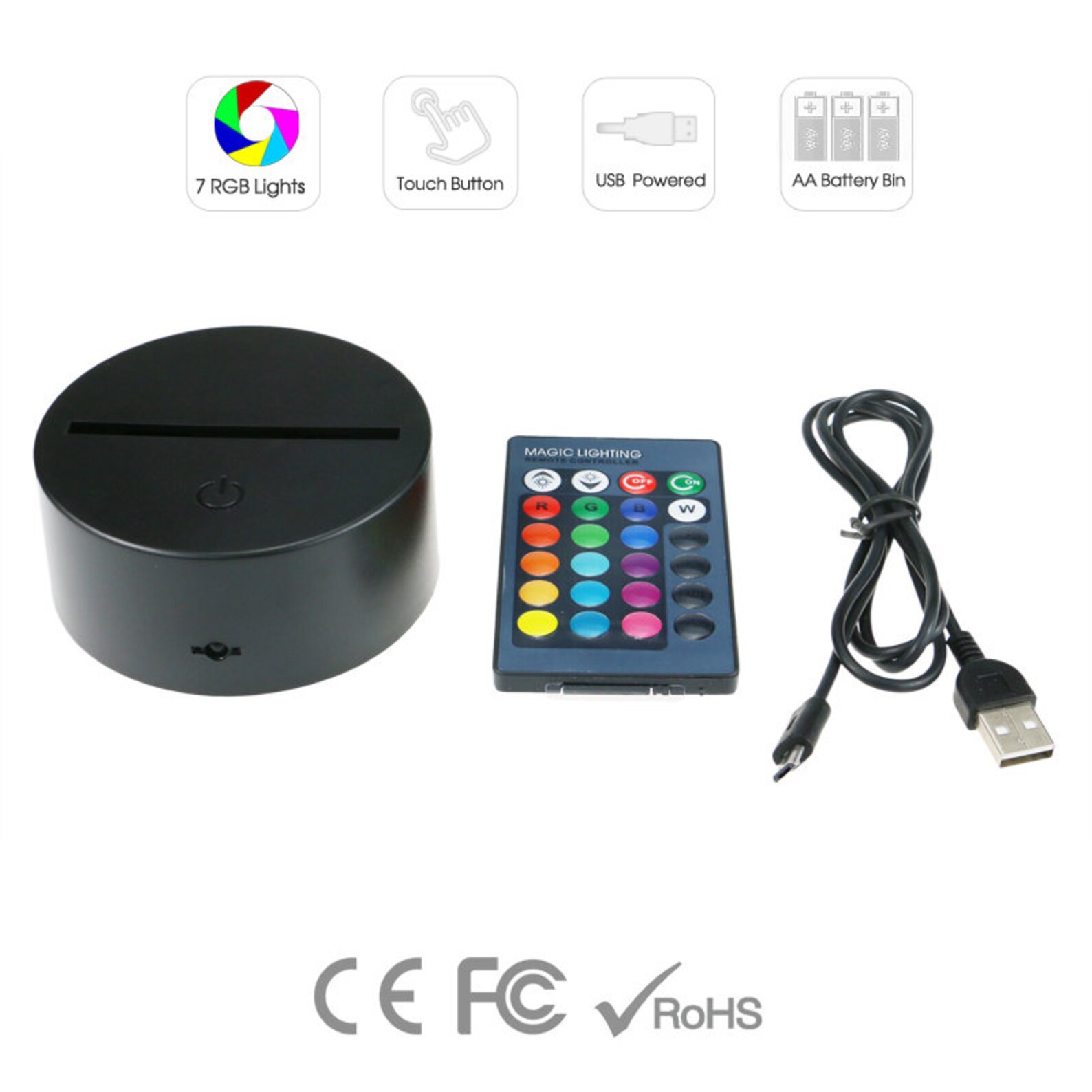 Puffer Fish 3D Optical Illusion Lamp Night Light - Etsy