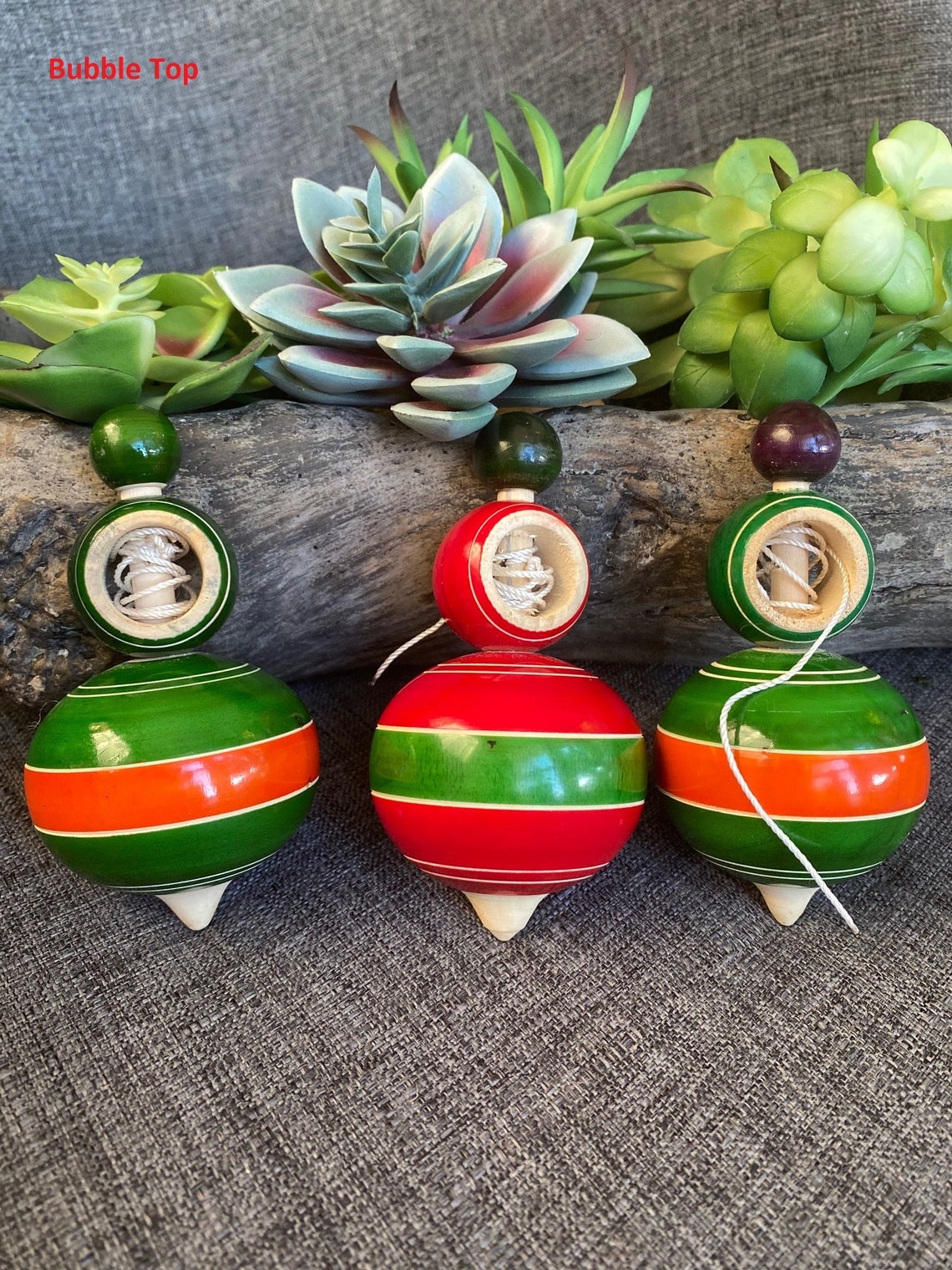 Top Selling Christmas Gift Spinning Top Wood Topvintage - Etsy