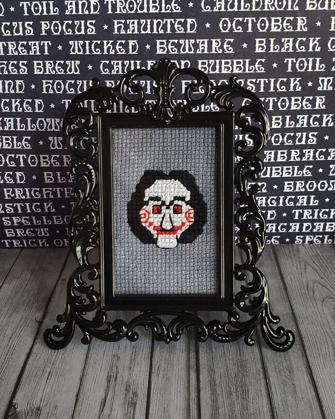 Horror Movie Scary Halloween Spooky Collage Cross Stitch - Etsy