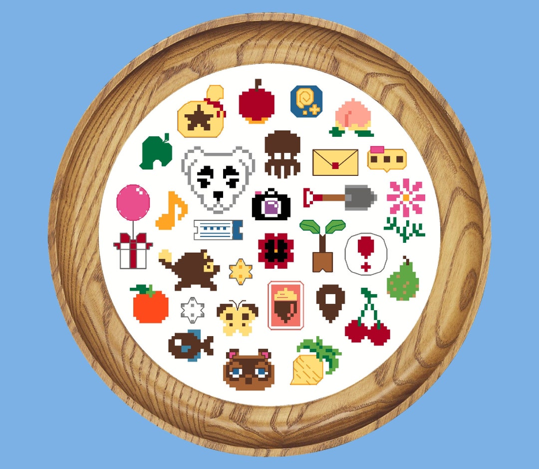 Animal Crossing Video Game Cross Stitch Pattern | PATTERN ONLY | PDF ...