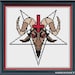 Ram Pentagram Cross Stitch Pattern PATTERN ONLY PDF | Etsy