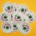 Floral Weed Marijuana Leaf Flower Embroidery Hoop Cross Stitch ...