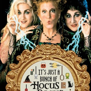 It's Just a Bunch of Hocus Pocus Circle Cross Stitch Pattern | PATTERN ...